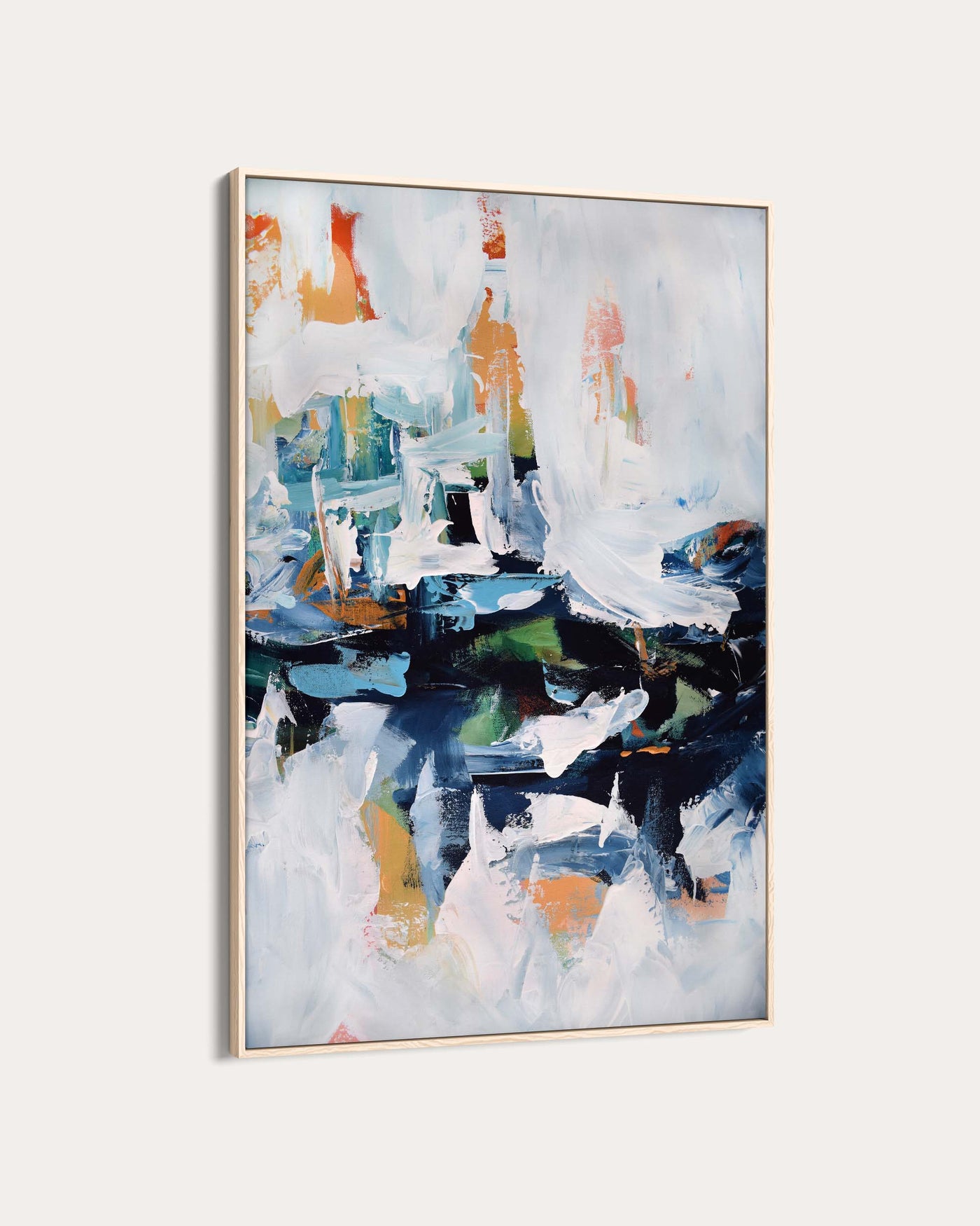 Abstract 155 Framed Canvas Large Art Print