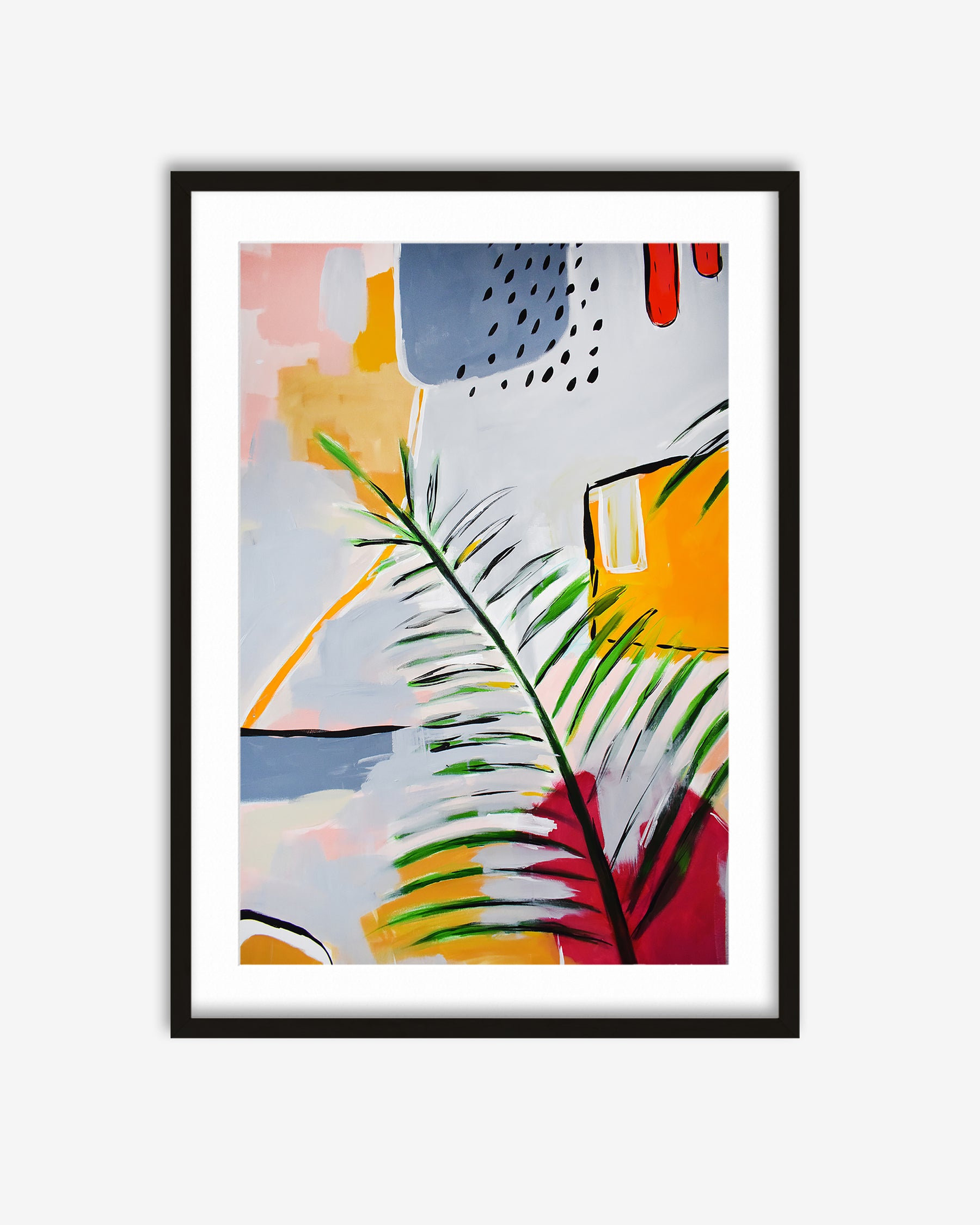 Botanical Abstract Leaf Art Print