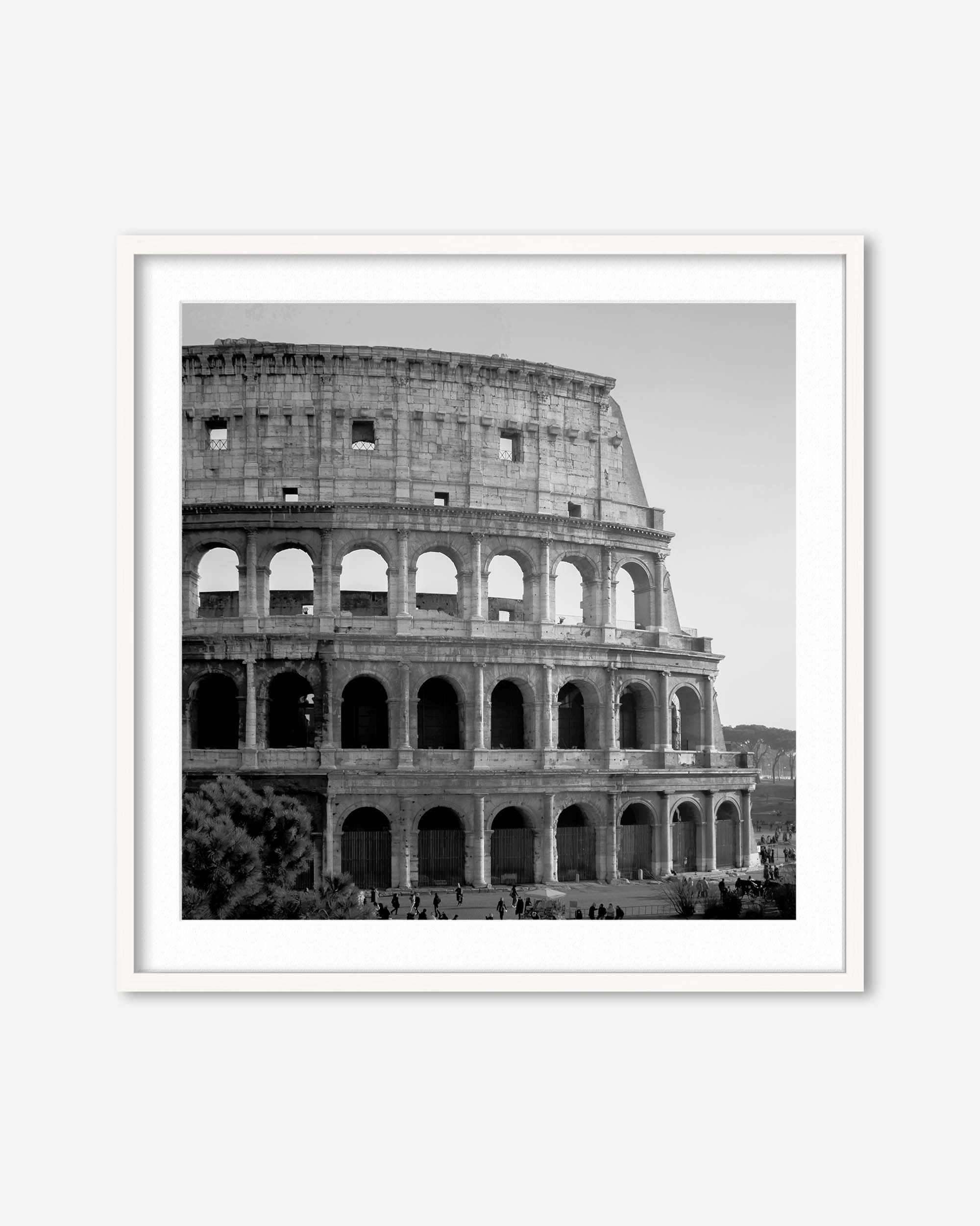 Colosseum Monochrome Framed Art Print – Abstract House