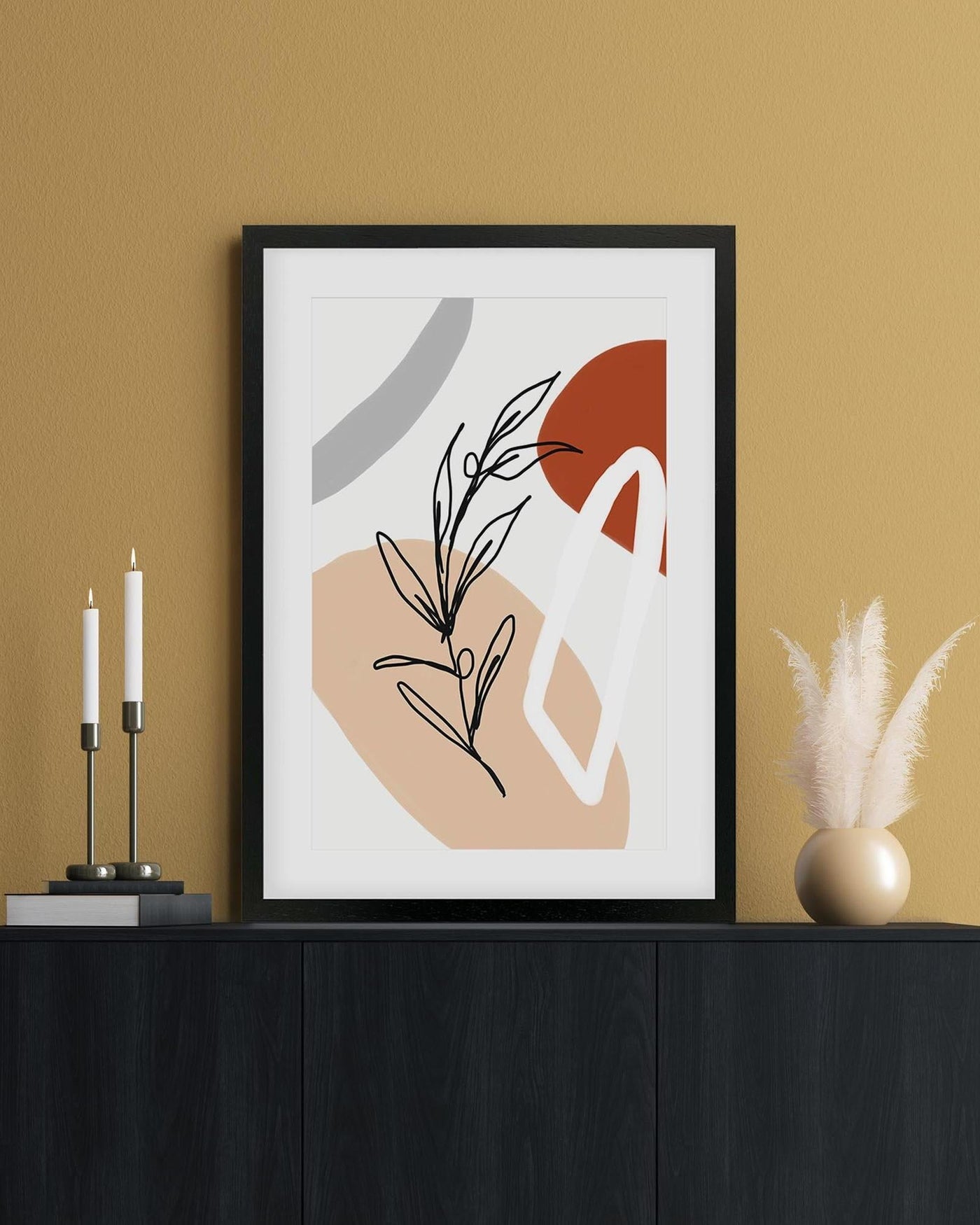 Abstract Botanical Shapes Art Print