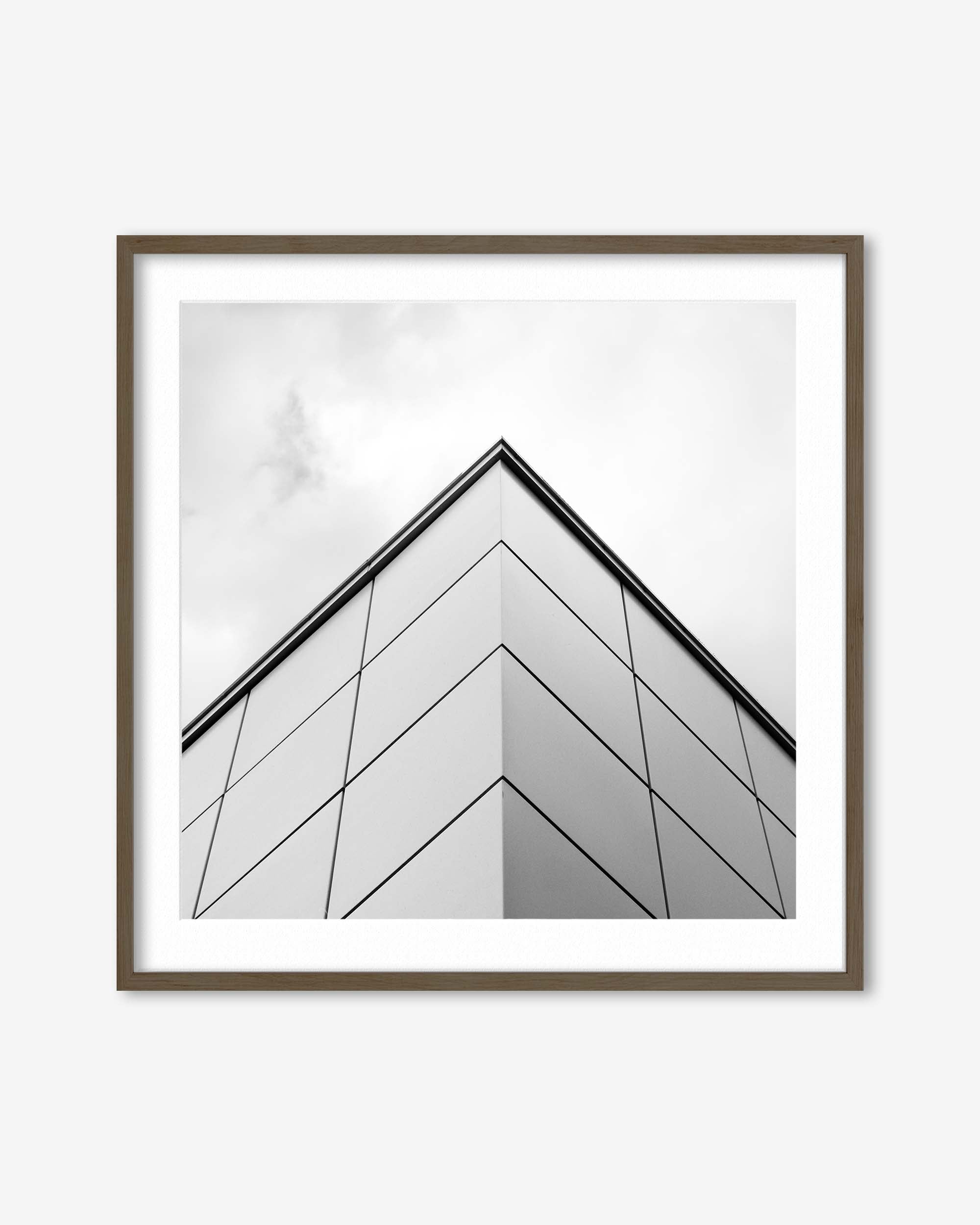 Monochrome Architecture Art Print – Abstract House
