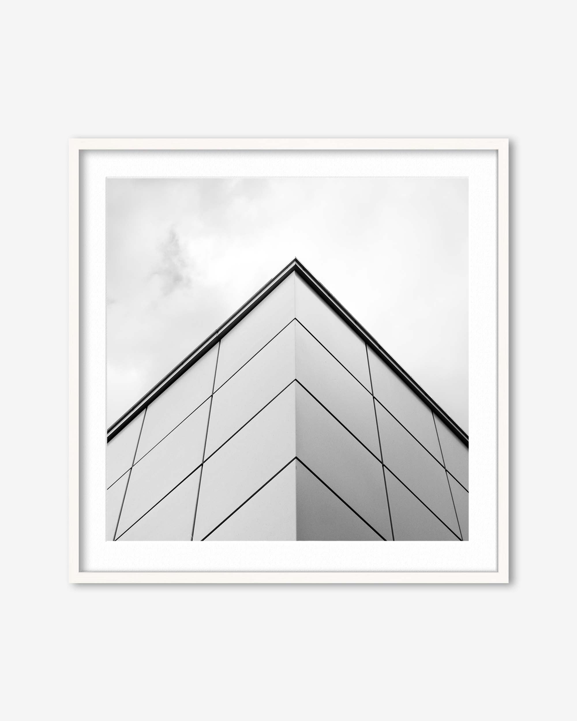 Monochrome Architecture Art Print – Abstract House