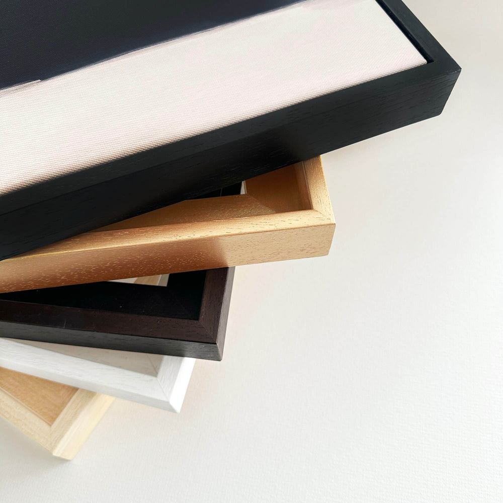 Mid Century Abstract Framed Canvas