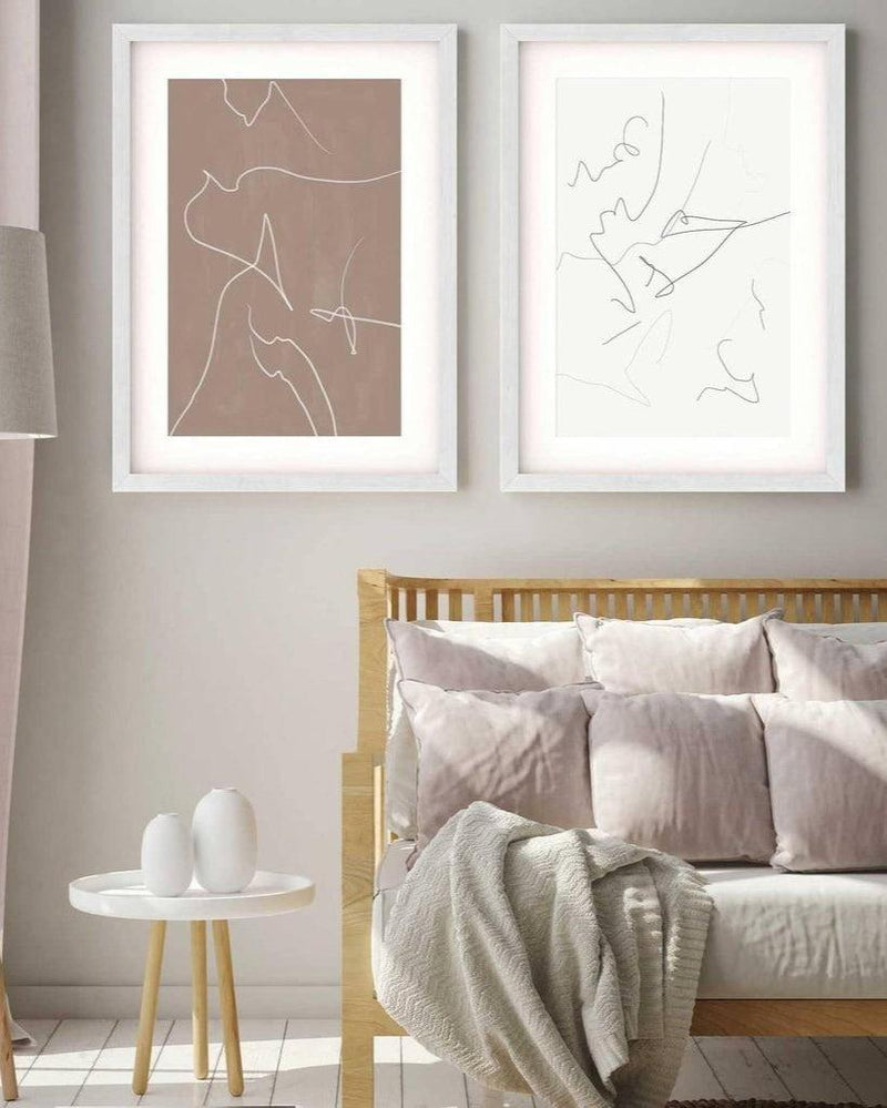 Abstract Line Drawing - Print Set Of 2