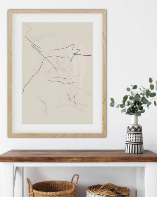 Abstract Line Drawing Art Print